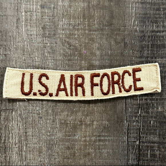 Accessories | Us Air Force Military Desert Camo Dcu Name Tape | Poshmark